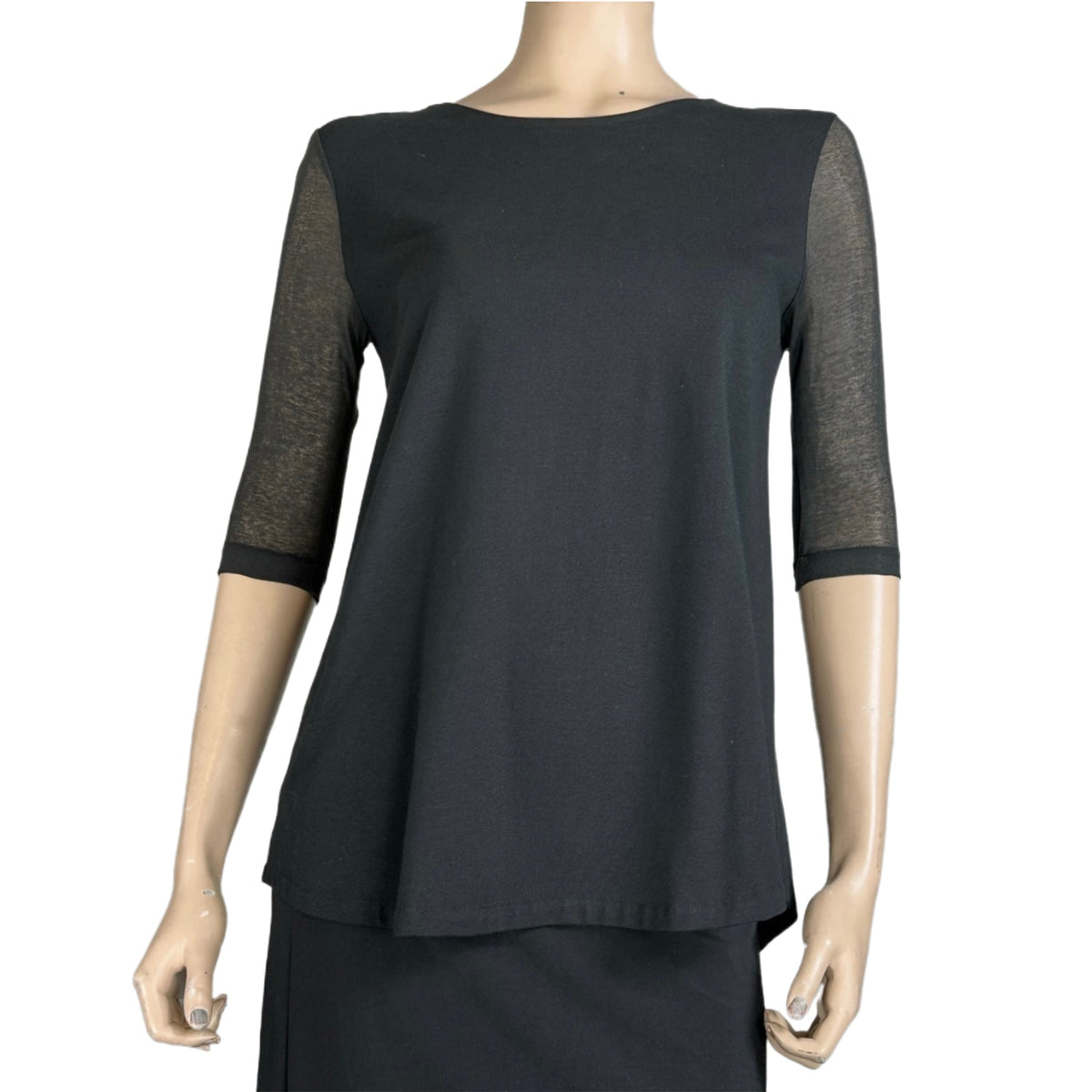 Solid Black Aline Tunic – Sharon London